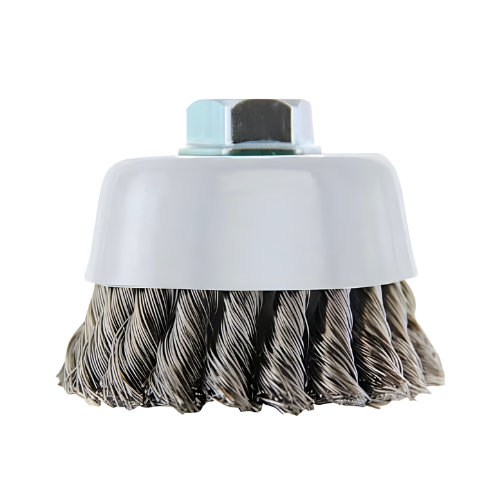 4 Inch Heavy Duty Wire Knot Cup Brush | B & E SEAL COAT PRODUCTS, INC